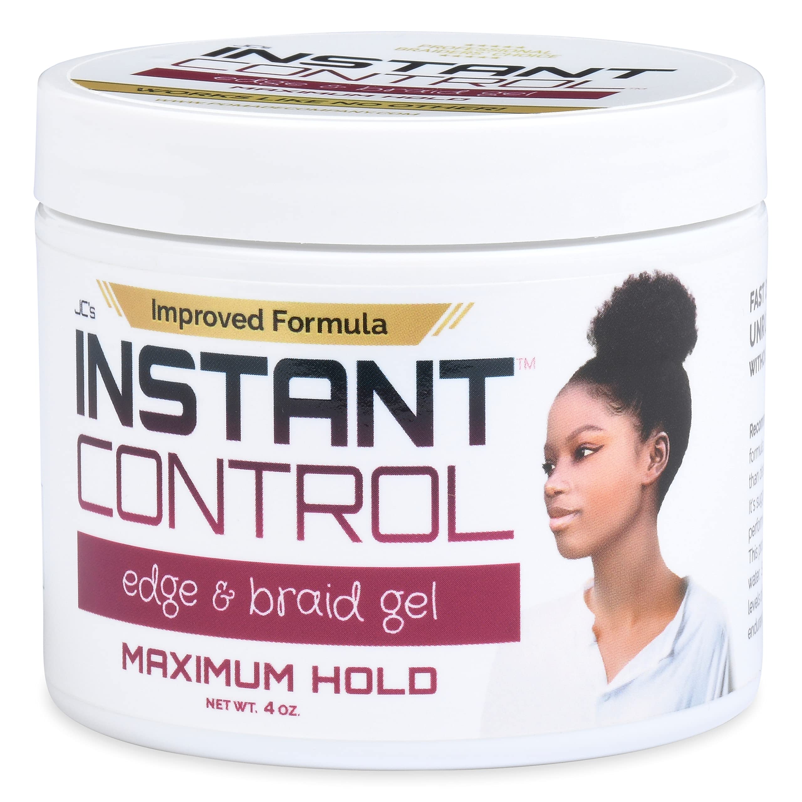 Jc'S Instant Control Edge & Braid Gel Max. Hold 4 Oz. – Feelforever21