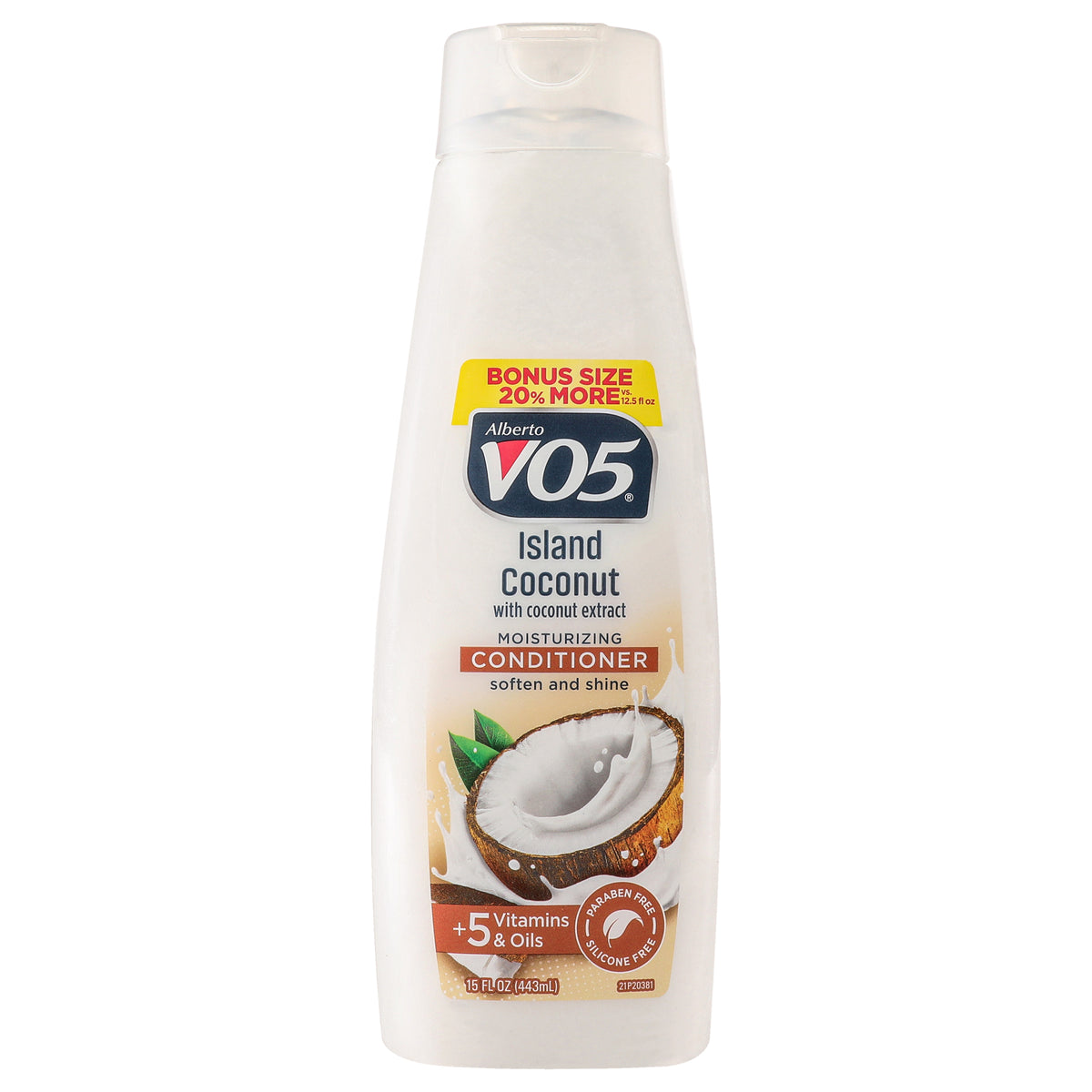Moisturizing Island Coconut Conditioner By Alberto Vo5 For Unisex - 15 ...